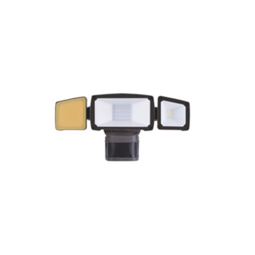 CyberTech 20W LED Triple Head Security Light w/ Motion Sensor, Square ...