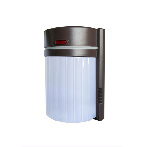 CyberTech 15W 9.98-in Panoramic Wall Sconce w/ Photocell, 120V, 3000K ...