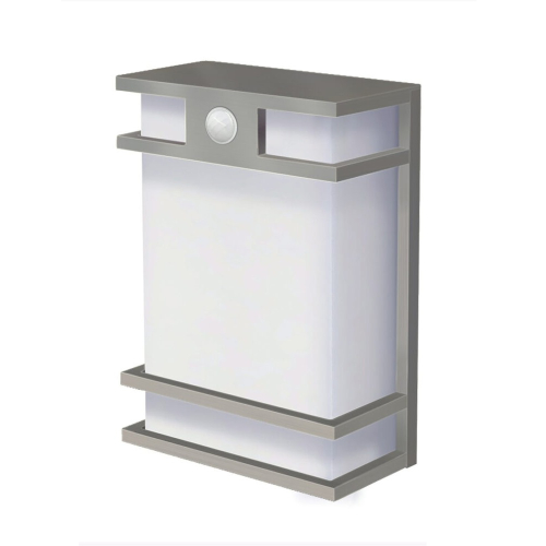CyberTech 15W 10-in Square Outdoor Wall Sconce w/ PC, CCT Select, Satin ...