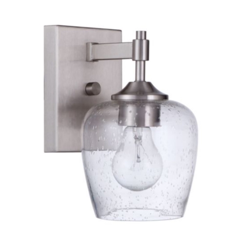 Craftmade Stellen Wall Sconce Fixture w/o Bulb, 1 Light, E26, Polished ...
