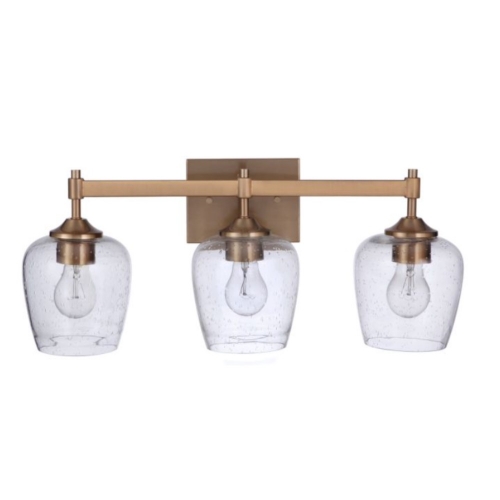 Craftmade Stellen Vanity Light Fixture w/o Bulbs, 3 Lights, E26, Satin ...