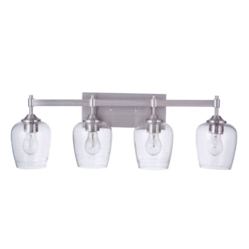 Craftmade Stellen Vanity Light Fixture w/o Bulbs, 4 Lights, E26 ...