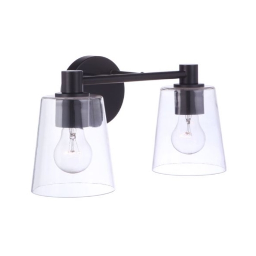 Craftmade Emilio Vanity Light Fixture w/o Bulbs, 2 Lights, E26, Flat ...