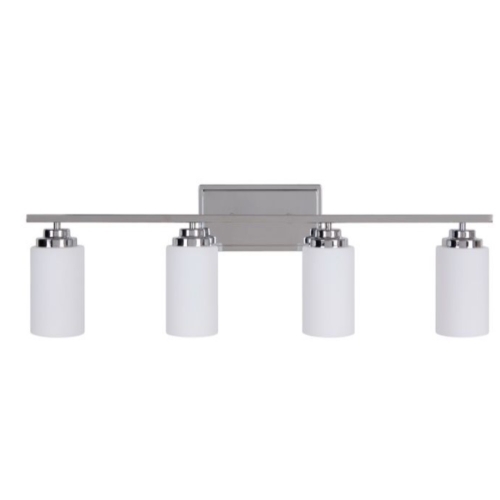 Craftmade Albany Vanity Light Fixture w/o Bulbs, 4 Lights, E26, Chrome ...