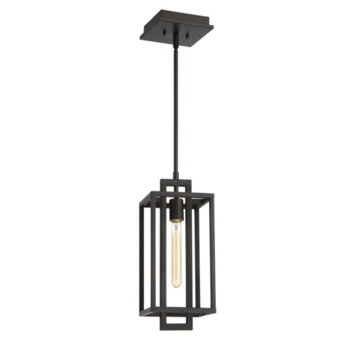 Craftmade Cubic Pendant Light w/o Bulb, 1 Light, E26, Aged Bronze ...
