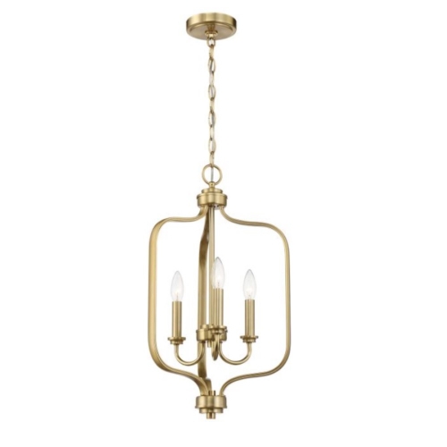 Craftmade Bolden Pendant Light Fixture w/o Bulbs, 3 Lights, E12, Satin ...