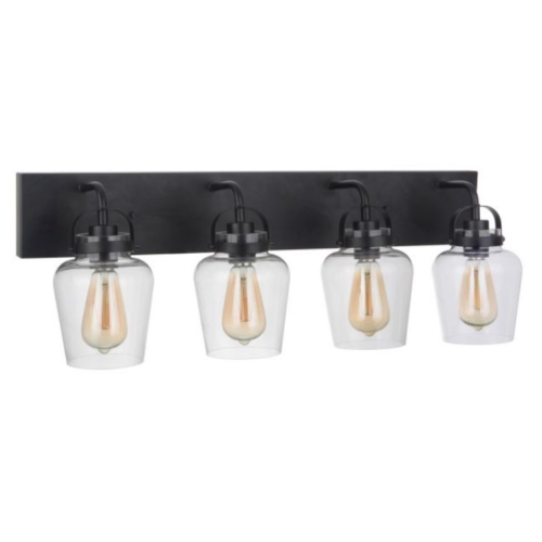 Craftmade Trystan Vanity Light Fixture w/o Bulbs, 4 Lights, E26, Flat ...