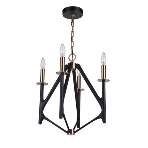 Craftmade The Reserve Pendant Fixture w/o Bulbs, 4 Lights, Flat Black ...