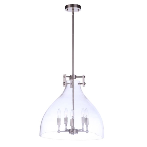 Craftmade Chardonnay Large Pendant Light Fixture w/o Bulbs, 5 Light ...