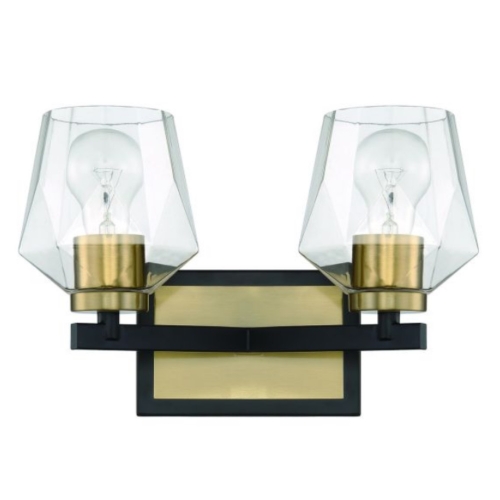 Craftmade Avante Grand Vanity Light Fixture w/o Bulbs, 2 Lights, Black ...
