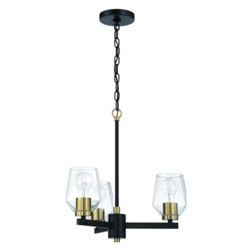 Craftmade Avante Grand Chandelier Fixture w/o Bulbs, 3 Lights, Black ...
