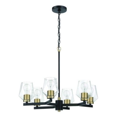 Craftmade Avante Grand Chandelier Fixture w/o Bulbs, 6 Lights, Black ...