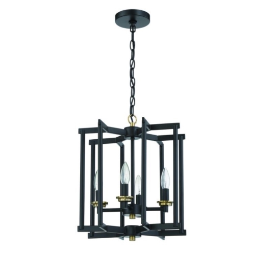 Craftmade Avante Grand Pendant Fixture w/o Bulbs, 4 Lights, E12, Black ...