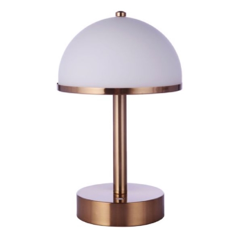 Craftmade 5W LED Indoor Rechargeable Portable Dome Table Lamp, 3000K ...