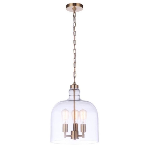 Craftmade Jackson Pendant Light Fixture w/o Bulbs, 3 Lights, E26, Satin ...