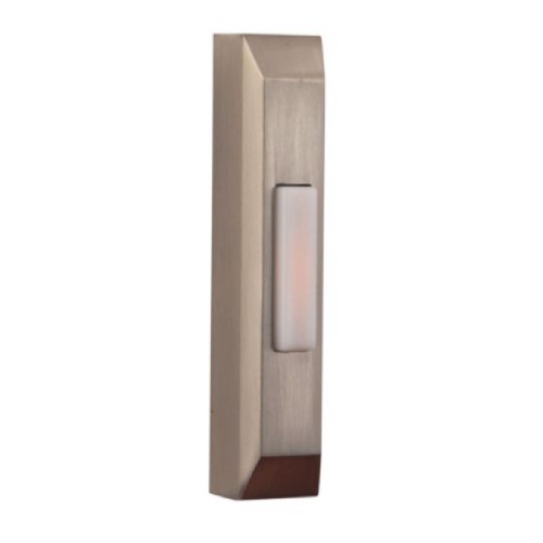 Craftmade 0.2W LED Thin Rectangular Lighted Push Button, Brushed ...