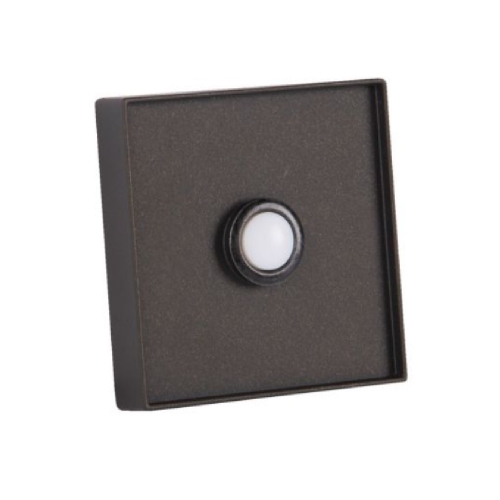 Craftmade 0.2W LED Square Recessed Lighted Push Button, Flat Black ...