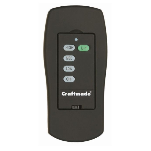 Craftmade Universal Intelligent XL Remote System, 3-Speed, Black ...