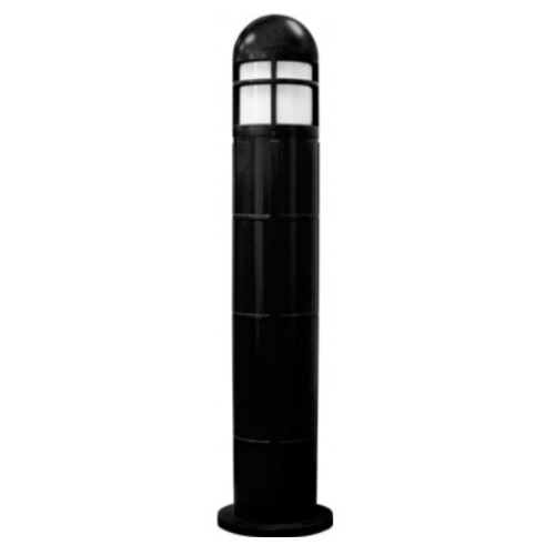 Dabmar 12W LED Open Cage Bollard Light, 120V-277V, 3000K, Black (Dabmar ...