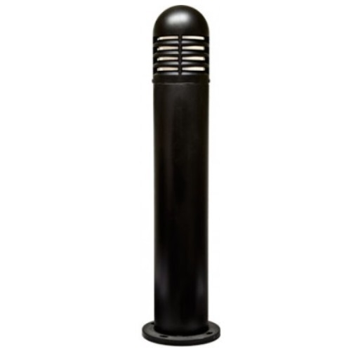 Dabmar 9W LED Louvered Fiberglass Bollard Light, 120V, 2700K, Black ...