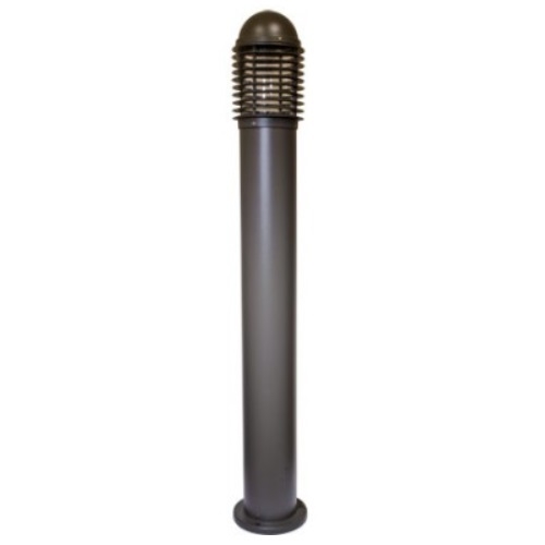 Dabmar 20W LED Caged Aluminum Bollard Light, G24, 120V-277V, 5000K, BZ ...