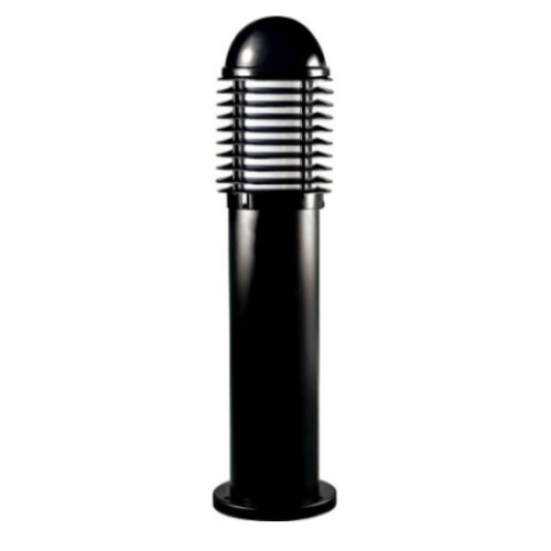 Dabmar Caged Aluminum Mini Bollard Light w/o Bulb, E26, 120V, Black ...