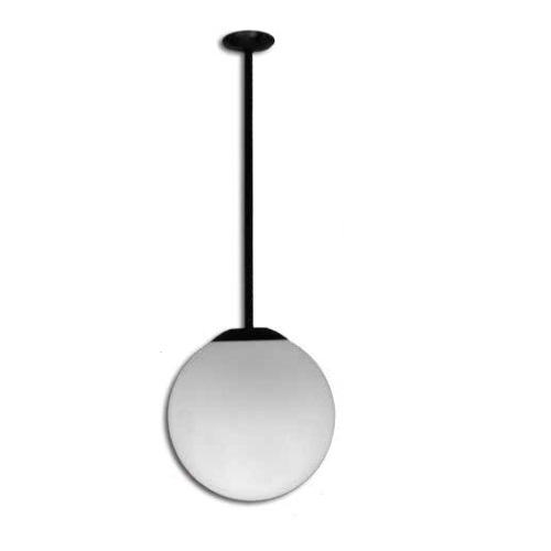 Dabmar 13-in 16W LED Drop Down Globe Ceiling Light w/ 12-in Stem, 85V ...