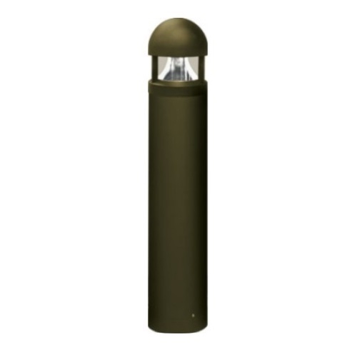 Dabmar 6W LED Round Bollard Light w/ Clear Lens, E26, 120V, 3000K, Bronze (Dabmar D800-L6-30K-BZ ...
