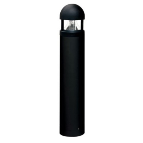 Dabmar 9W LED Round Bollard Light w/ Clear Lens, GU24, 120V, 2700K, BK ...