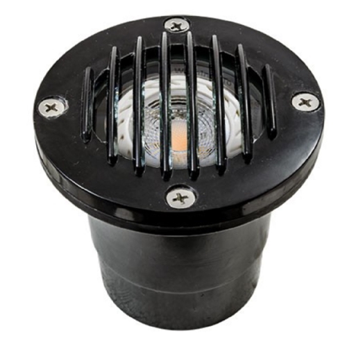 Dabmar In-Ground Well Light w/ Grill, 12V, 2-Pin, Black (Dabmar FG317-B ...