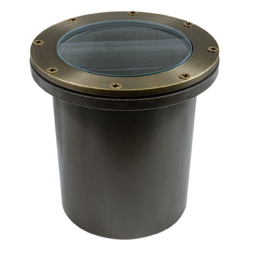 Dabmar Well Light In-Ground, 120V, E26, Weathered Brass (Dabmar FG4450 ...