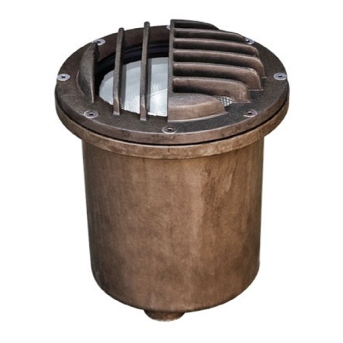 Dabmar 25W LED Spot Well Light In-Ground w/ Convex Grill, 120V, E26 ...