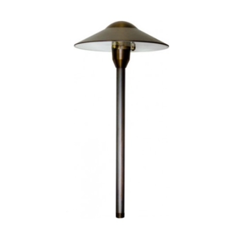 Dabmar Brass Cone Top Path & Walkway Light w/o Bulb, Bi-Pin Base, 12V ...
