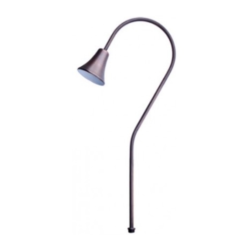 Dabmar Horn Top Open Lamp Path & Walkway Light w/o Bulb, Bi-Pin Base ...