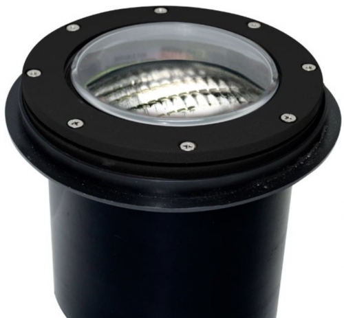 Dabmar 4W LED In-Ground Well Light Fixture, PAR36, Black (Dabmar LV306 ...