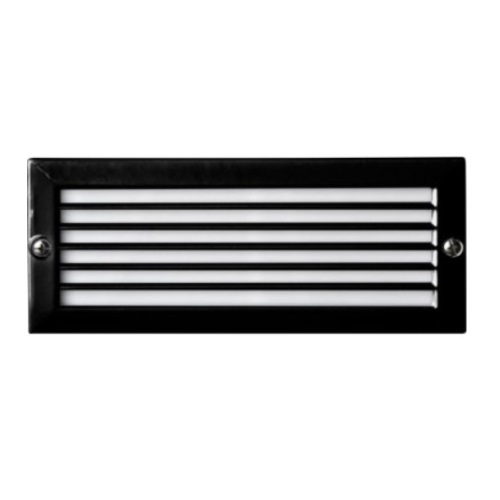 Dabmar 5W LED Recessed Louvered Step & Wall Light, 12V, 6400K, Black ...