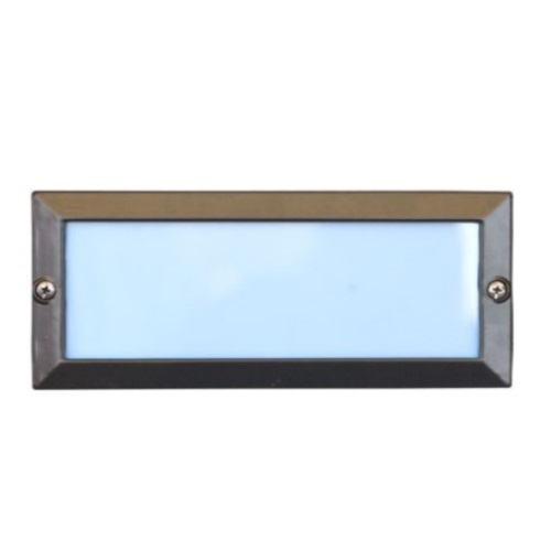 Dabmar 5W LED Recessed Open Face Step & Wall Light, 12V, 3000K, Bronze ...