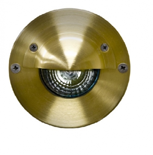 Dabmar 5W LED In-Ground Well Light w/ Eyelid, 12V, 2700K, Brass (Dabmar ...