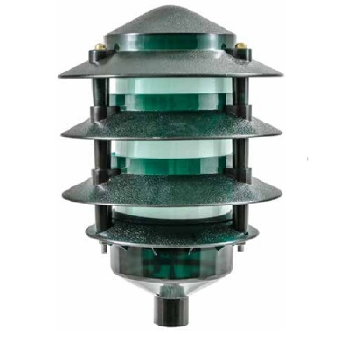 Dabmar 2.5W LED Pagoda Light, Four-Tier, 12V, 3000K, Black (Dabmar LV ...