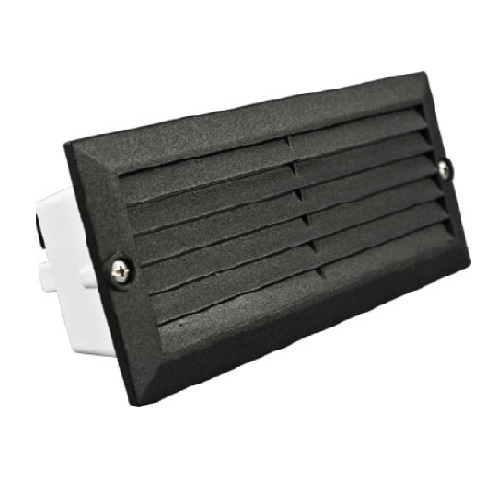 Dabmar 5W LED Recessed Step & Wall Light, Louver Down, 12V, 3000K ...