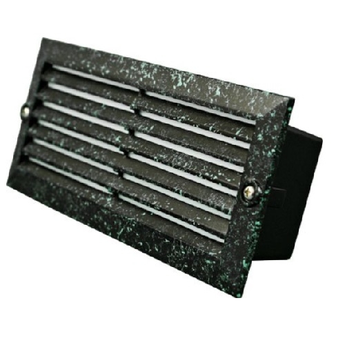 Dabmar 5W LED Recessed Step & Wall Light, Louver Down, 12V, 6400K, V ...