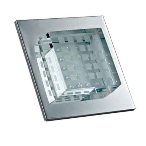 Dabmar 5W LED Recessed Step Light, Crystal, 25 LEDs, 12V, Green (Dabmar ...