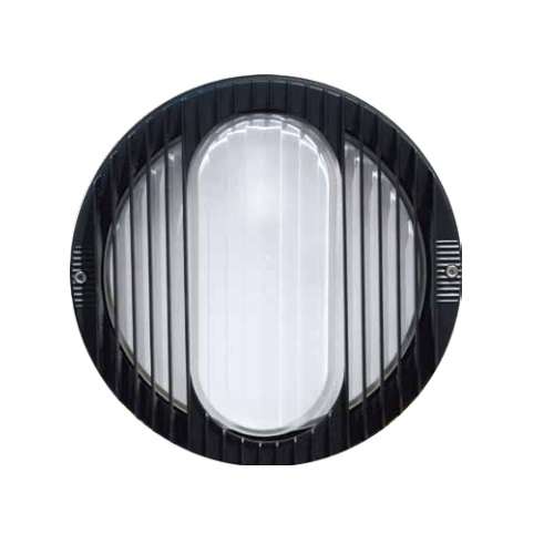 Dabmar 9W LED Surface Mount Light, Round Louver, 120V, 6500K, White ...