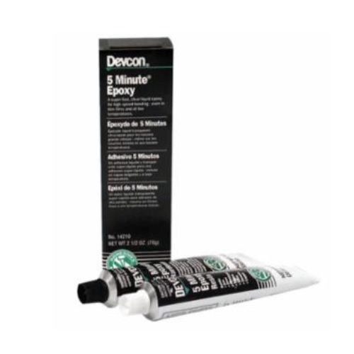 Devcon 2.5 oz Dual Tube, 5 Minute Epoxy Liquid, Colorless to Light ...
