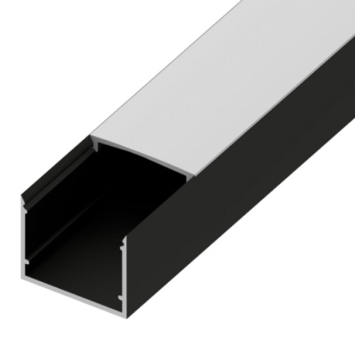 Diode LED CANAL Channel Bundle w/ End Caps & Mount Clips, Black Opal ...