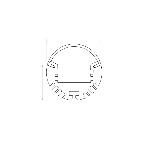 Diode LED 24mm Rod Channel Open End Cap (Diode LED DICPCHBRDECOPEN ...
