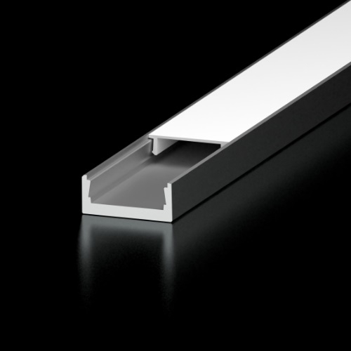 Diode LED 8-ft Channel Bundle w/ Premium Diffusion Lens, Slim, Black ...