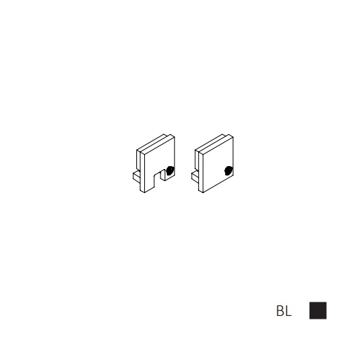 Diode LED Premium Diffusion Slim End Cover Caps, Black (Diode LED DI ...