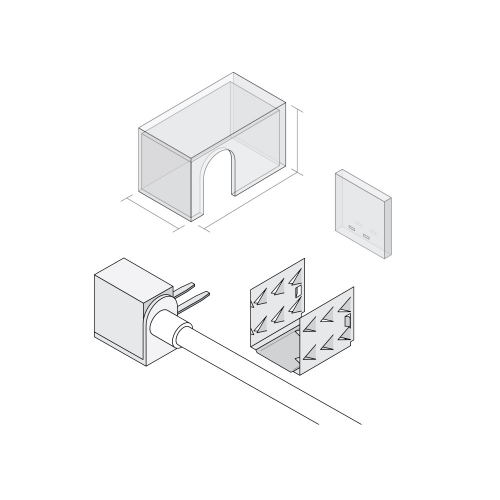 Diode LED Field Connector for Top Bend Linaire Flex, Side (Diode LED DI ...
