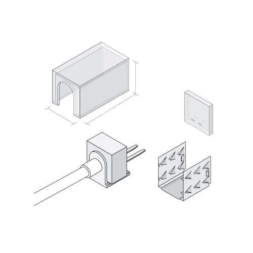 Diode LED Field Connector for Top Bend Linaire Flex, Straight (Diode ...